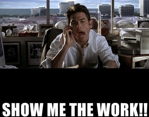 Show me the work !! – Quintin QS